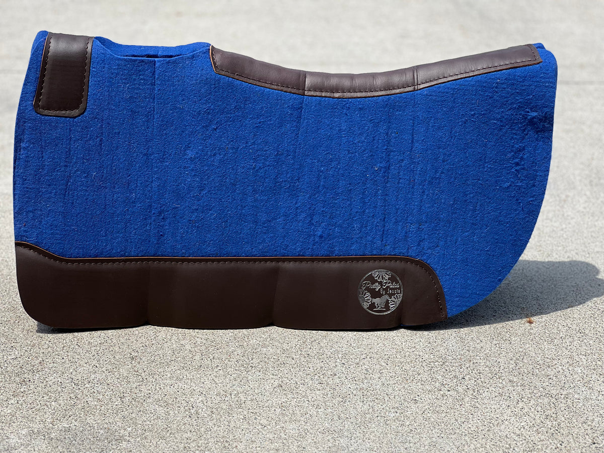 Royal Blue Round Saddle Pad – Pretty Polos By Jessie & Lopin' With ...