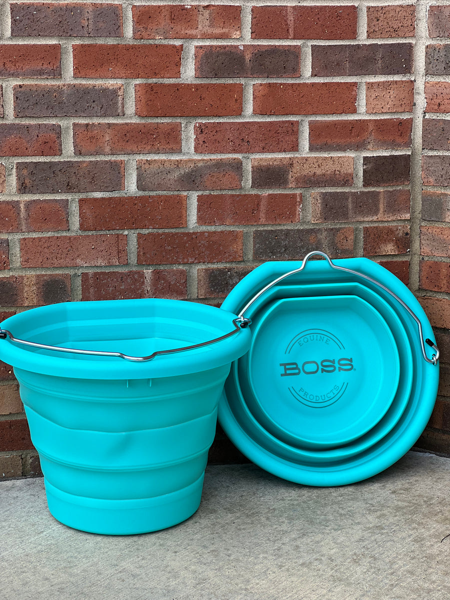 Turquoise Boss Bucket – Pretty Polos By Jessie & Lopin' With Grace Tack LLC